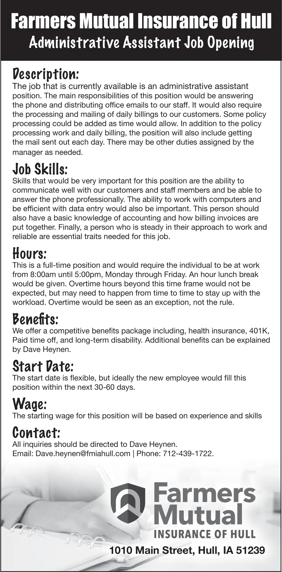 Administrative Assistant Jobs in Hull