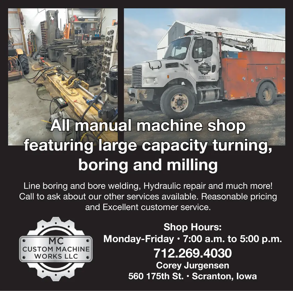 Custom Machine Works LLC - Scranton, Iowa