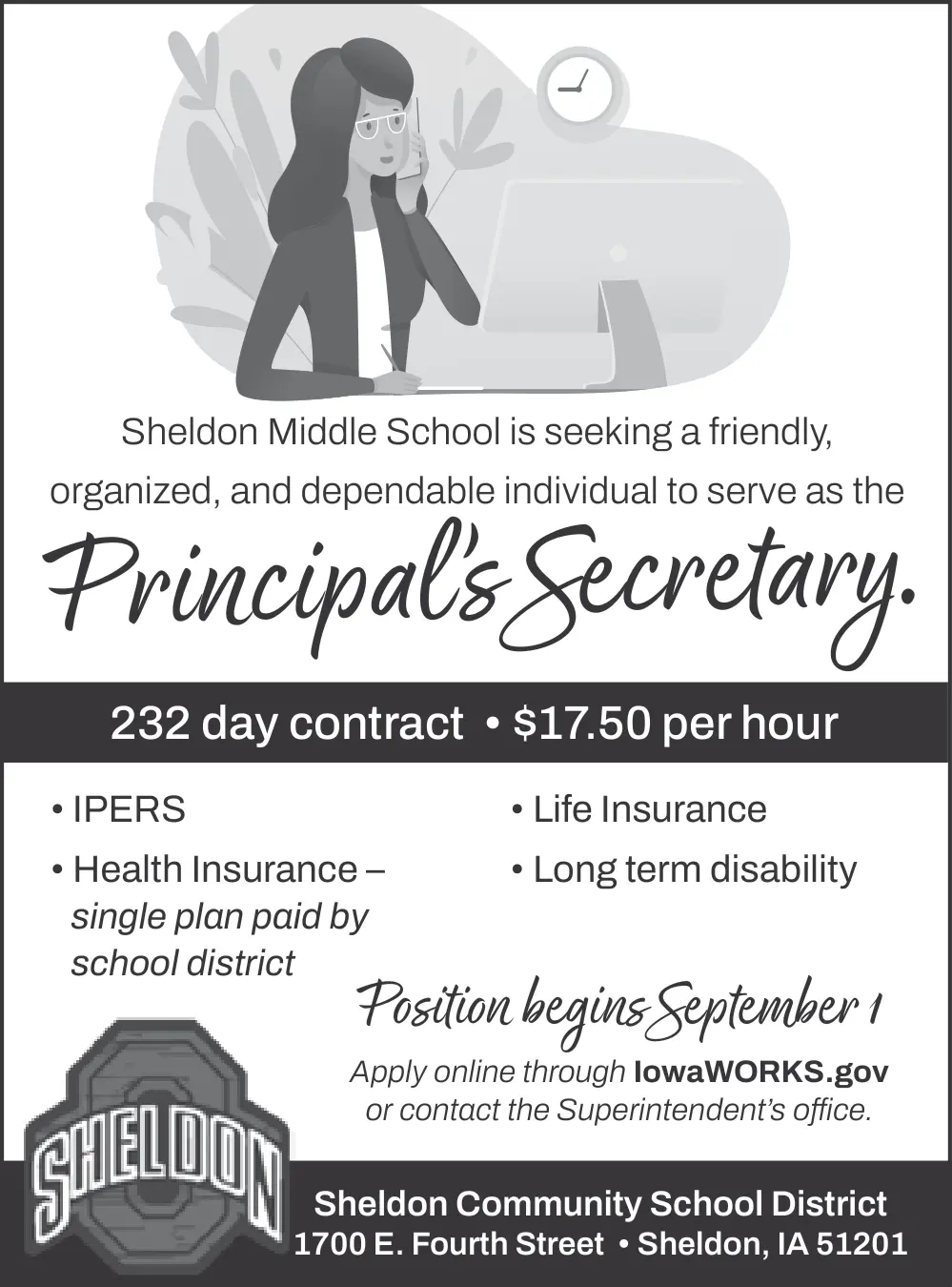 Positions Available at Sheldon Community Schools