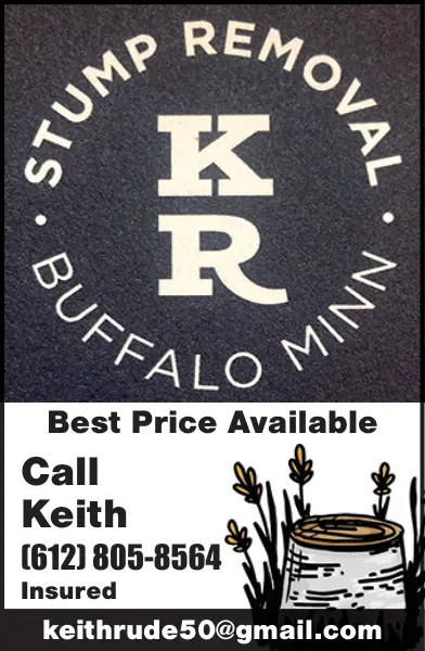 KR Stump Removal in Buffalo, Minnesota